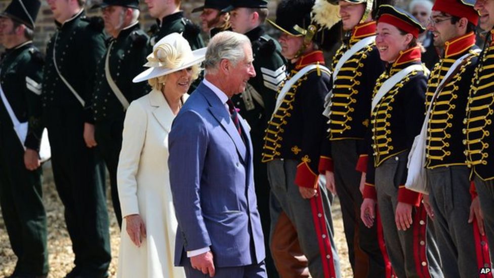 Battle of Waterloo memorial unveiled by Prince Charles - BBC News