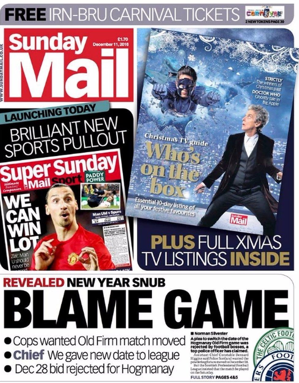 Scotland's papers: Trump's snub and football abuse - BBC News