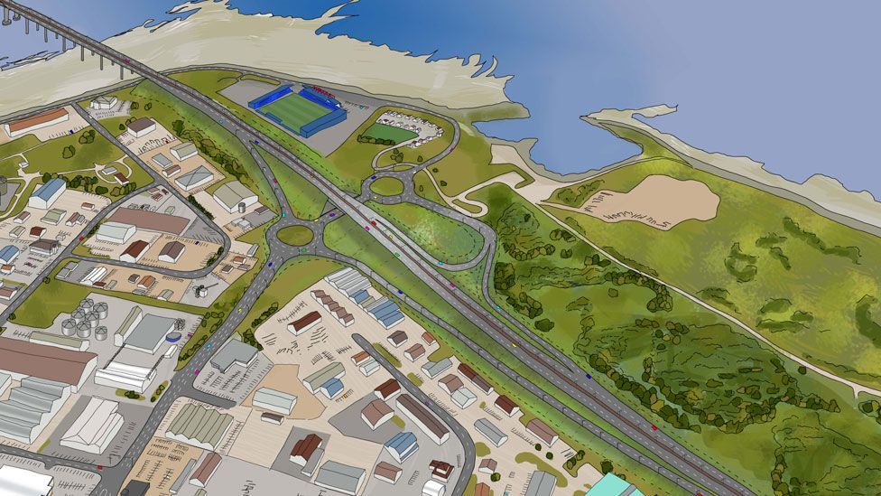 Flyover proposed at bottleneck Inverness roundabout - BBC News