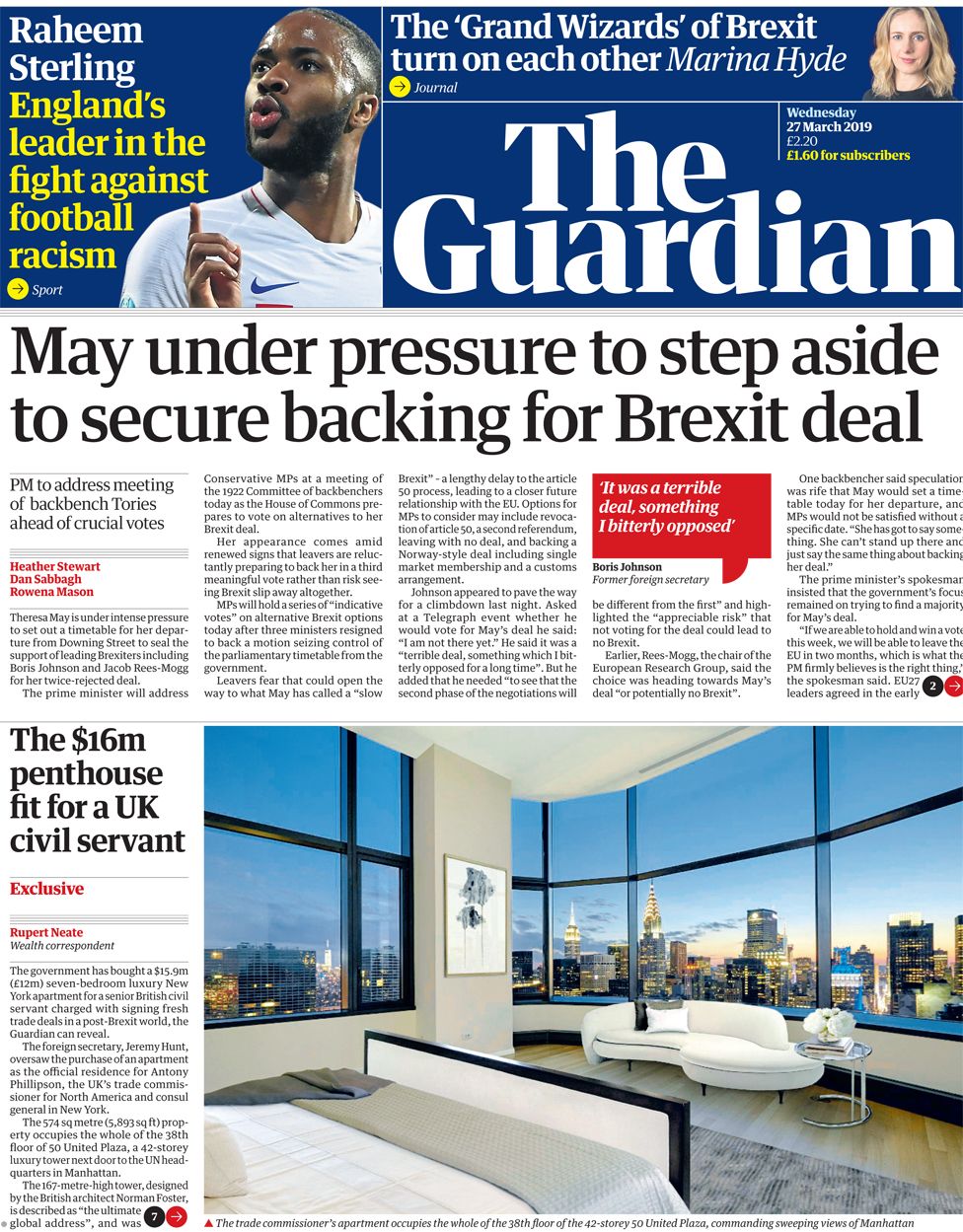 Newspaper headlines: Must May quit to secure Brexit? - BBC News