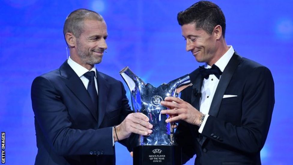 Uefa awards: Bayern Munich's Robert Lewandowski wins men's Player of ...