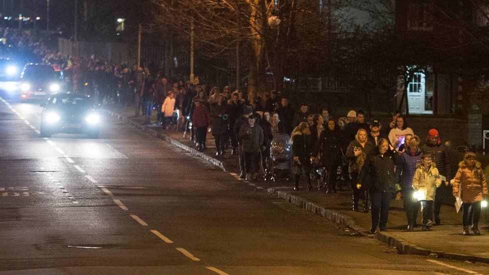 Motherwell community's silent protest for accident victim Abbie Mclaren ...
