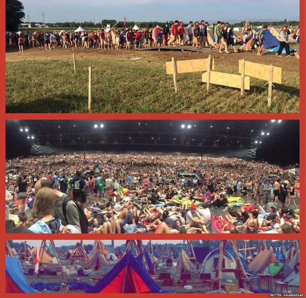 15,000 scouts and guides escape storm at French camp - BBC News