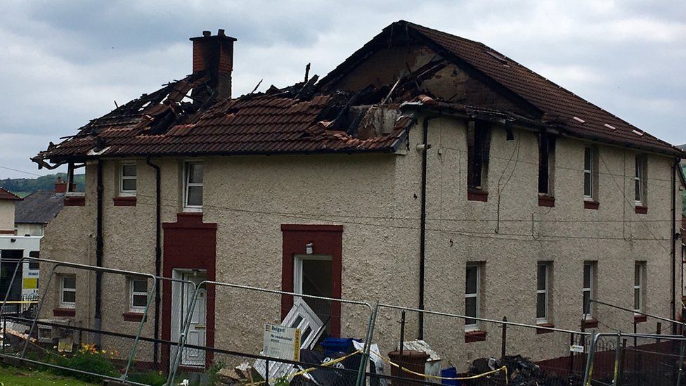 Investigations continue into Bonhill flat blast - BBC News