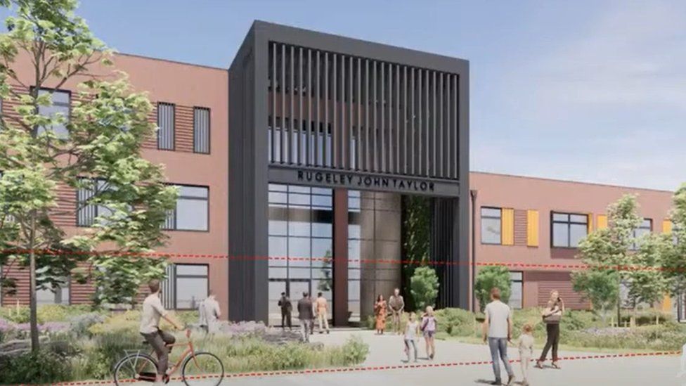 School on Rugeley Power Station site to be carbon neutral - BBC News