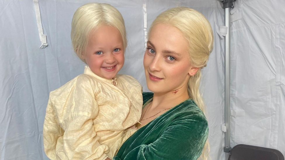 House of the Dragon: Child actor, 3, had 'great time' on show - BBC News