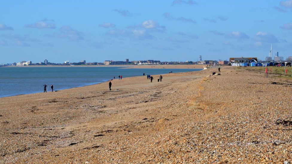 Hayling Island beach made more accessible for wheelchair-users - BBC News