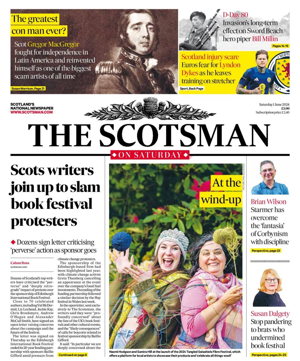 Scotland's papers: Matheson iPad police complaint and 'Trump rages' - BBC News