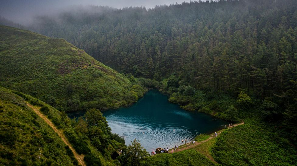 Brombil Reservoir: Viral TikTok beauty spot up for sale - BBC News