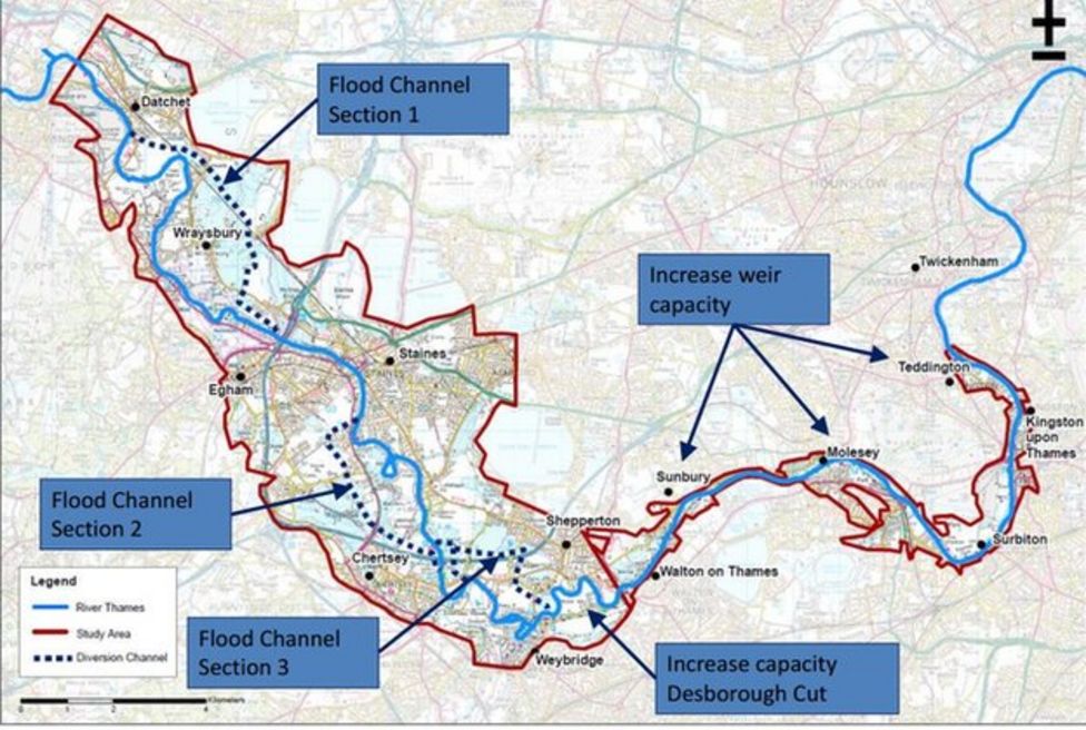 Lower Thames flood alleviation scheme needs £50m - BBC News