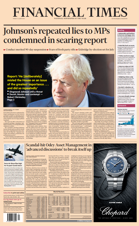 'End of the road for Boris' after Partygate report - BBC News