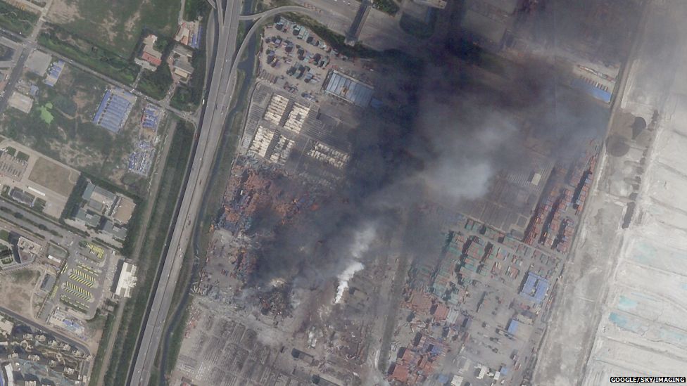 Tianjin blast: Images reveal extent of devastation - BBC News