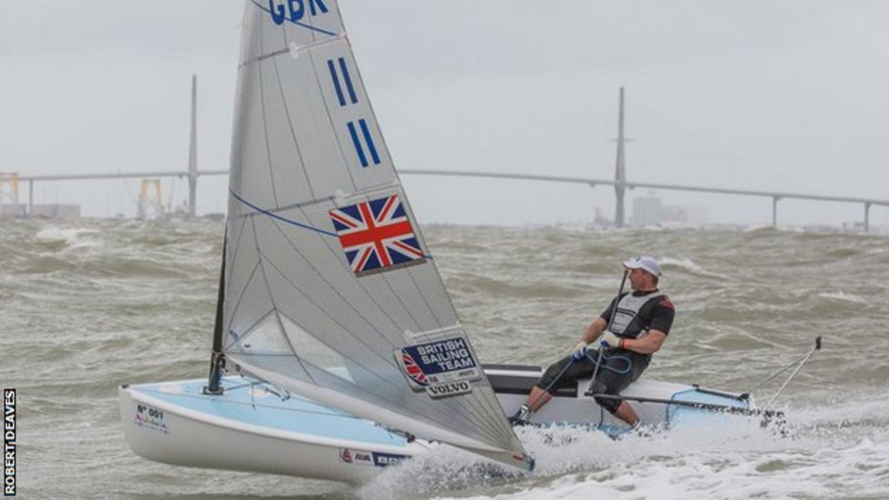 Ed Wright: British sailor wins second European Finn title - BBC Sport