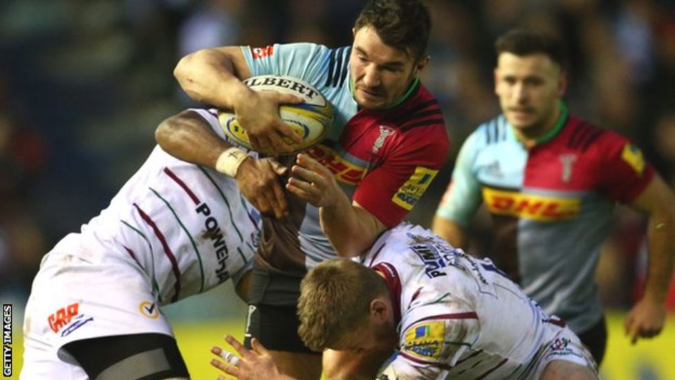 George Lowe: Harlequins centre signs new contract - BBC Sport