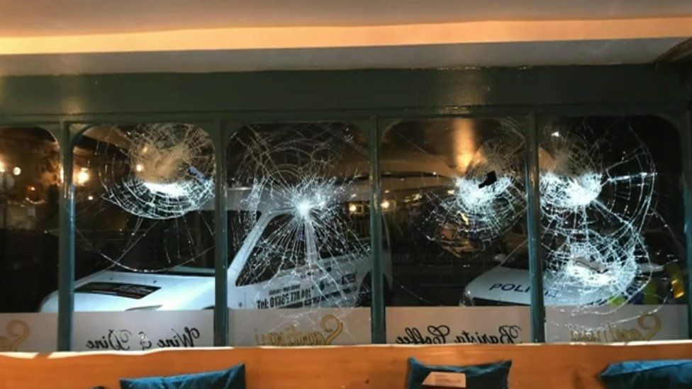 Shildon Santinni restaurant: Children's party 'terrified' by masked ...