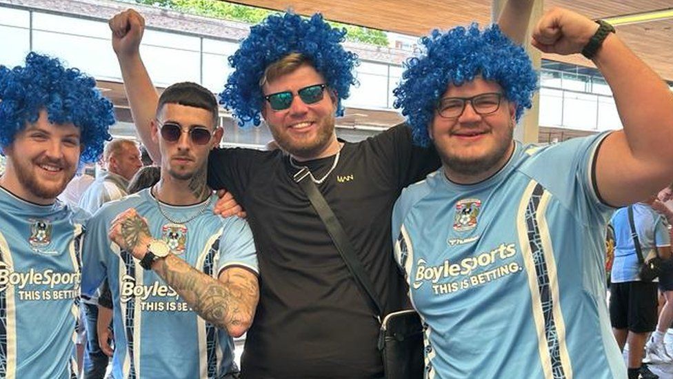 Coventry City: Nerves and excitement as Sky Blues head to Wembley - BBC ...