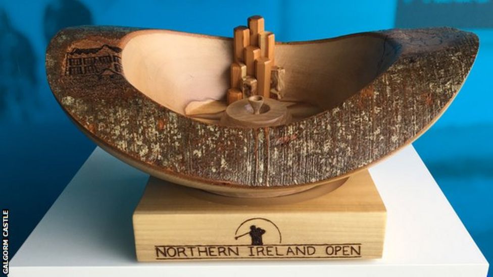 Northern Ireland Open: Golf trophy made from Dark Hedges trees felled ...