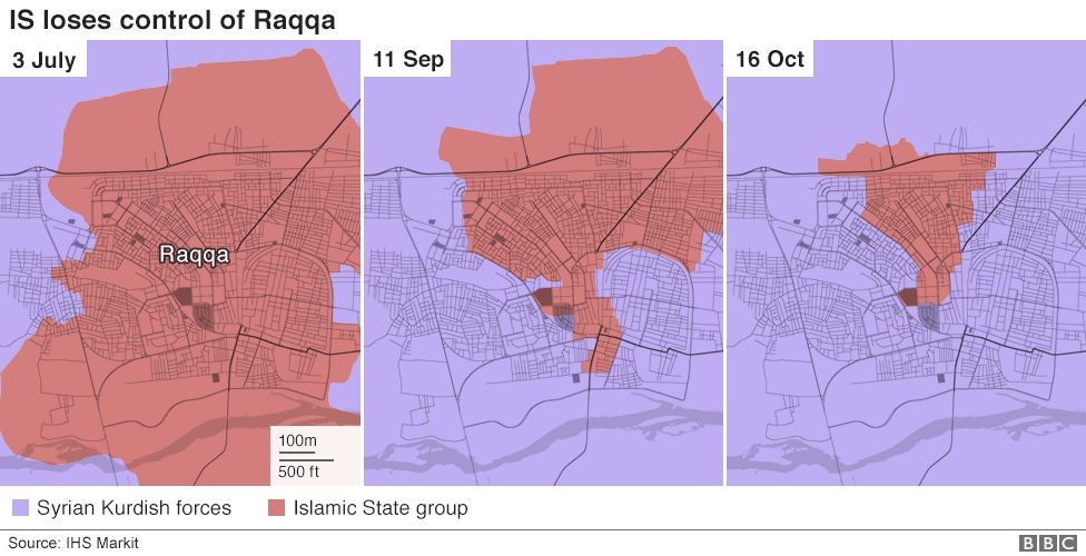 ISIS Control in Iraq and Syria maps – Region 4: Middle East & North ...