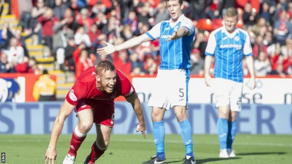 Aberdeen: Adam Rooney hat-trick response delights Derek McInnes - BBC Sport