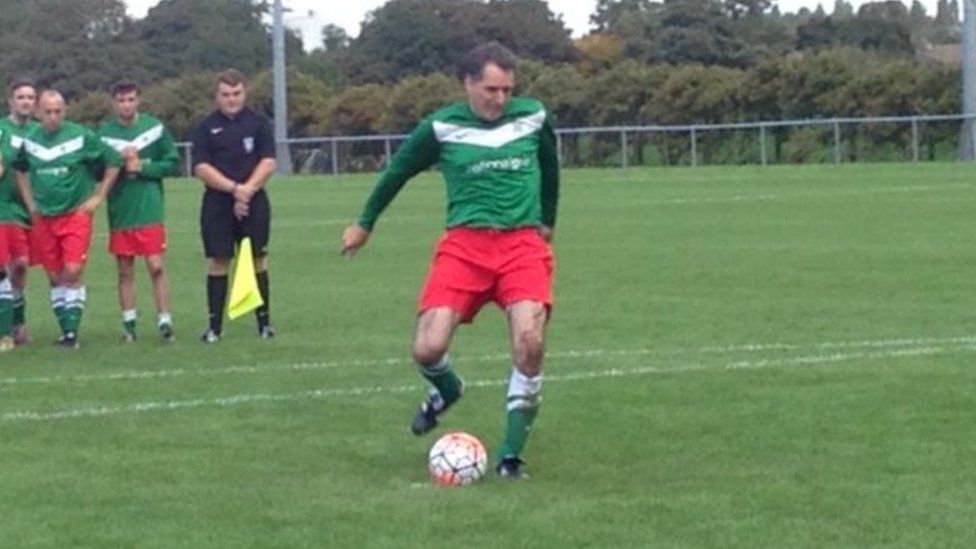 Labour MPs fight back against press in annual football scrap - BBC News