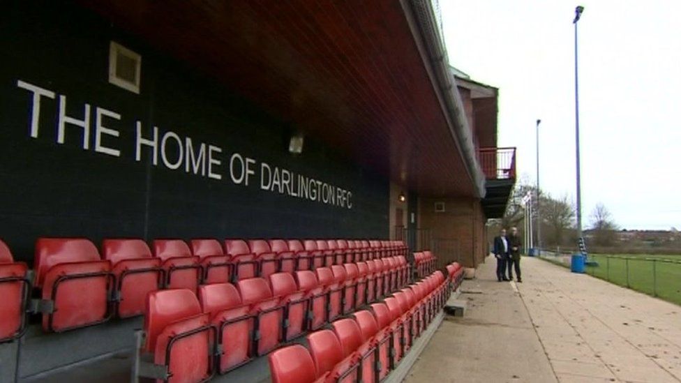 Darlington's football club returns to hometown - BBC News