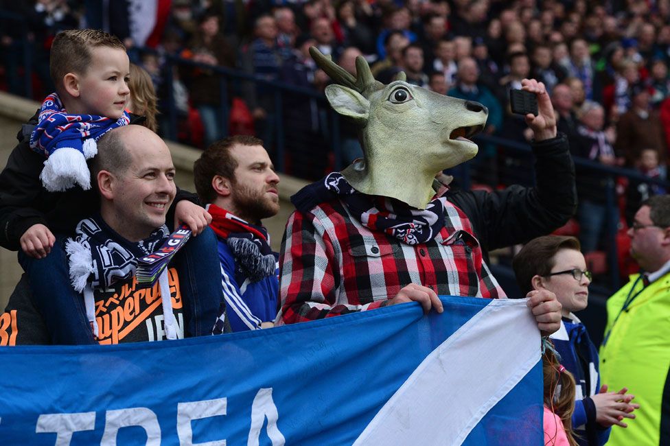 Ross County parade League Cup through Dingwall - BBC News