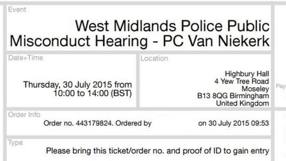 West Midlands Police ticket website 'insensitive' - BBC News