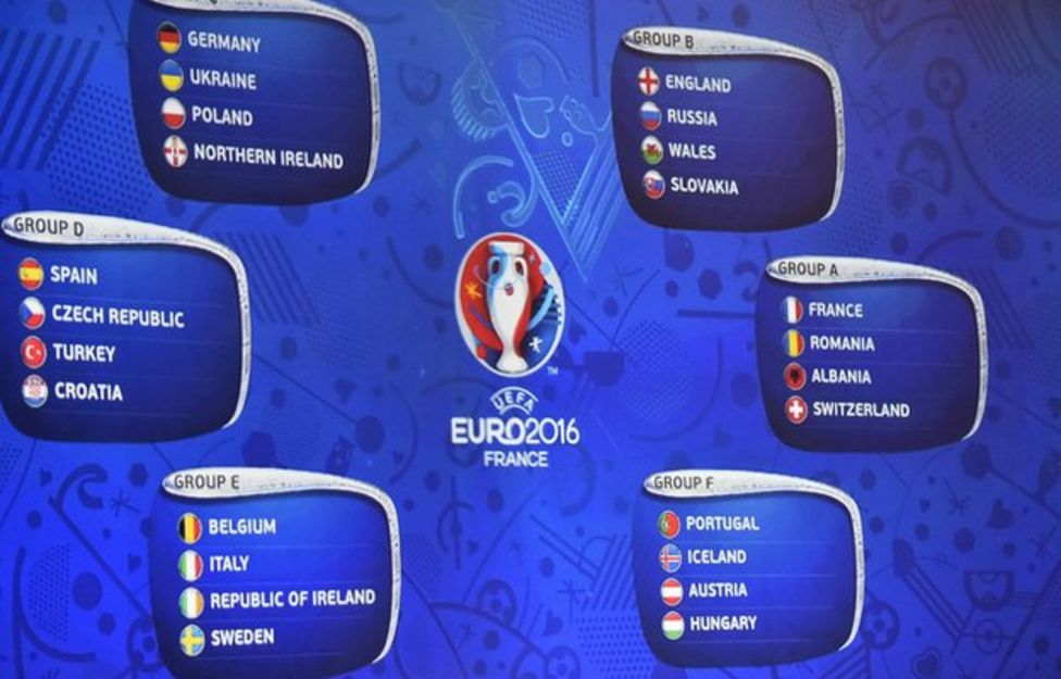 Euro 2016 draw: England to face Wales in France - BBC Sport