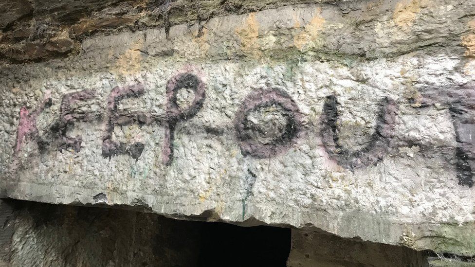 Plymouth Satanic graffiti 'work of pranksters', says Satanist high ...