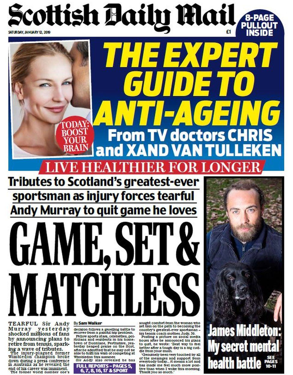 Scotland's papers: Scotland salutes 'greatest hero' Andy Murray - BBC News