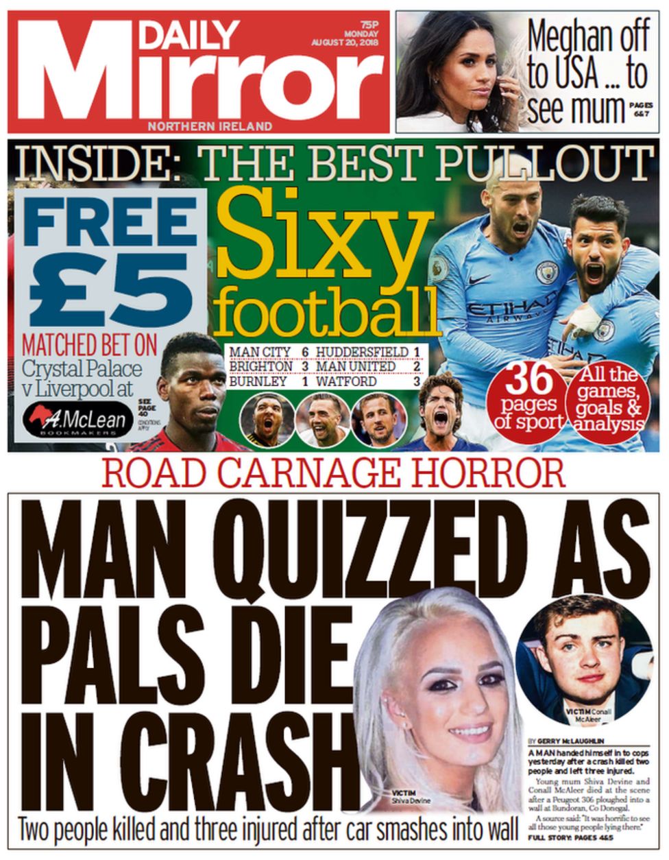 NI newspaper review: Horror crash dominates front pages - BBC News