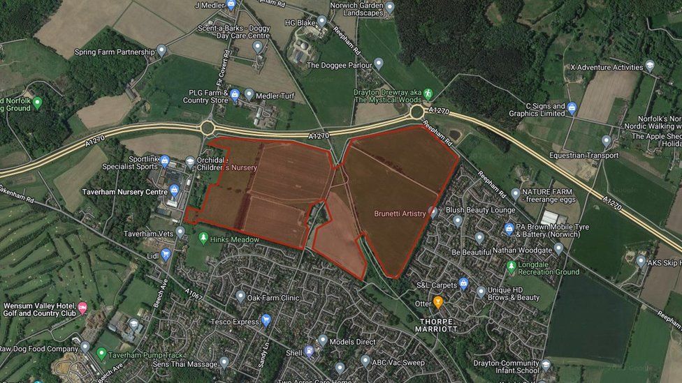 Thorpe Marriot estate: Pub and 1,500 homes could be built on farmland ...