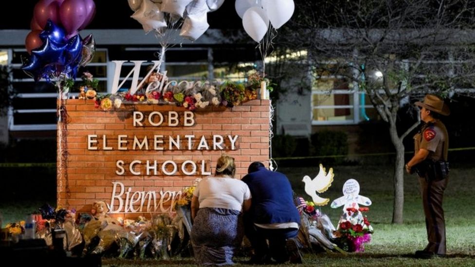 Uvalde suspends school police force after mass shooting - BBC News