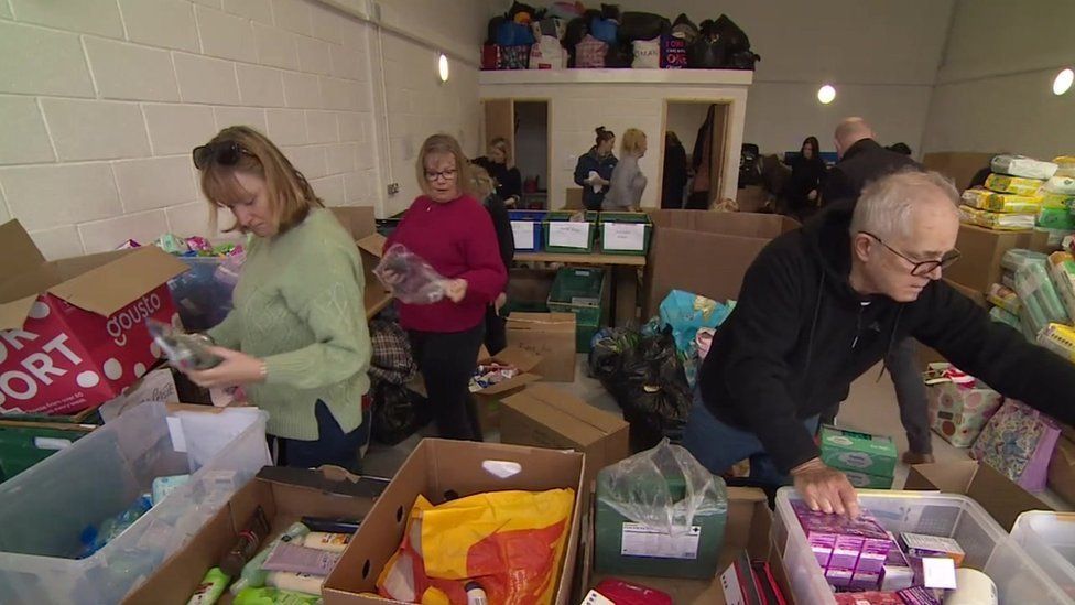 Plymouth: Five lorries of donated items to leave for Ukraine border ...