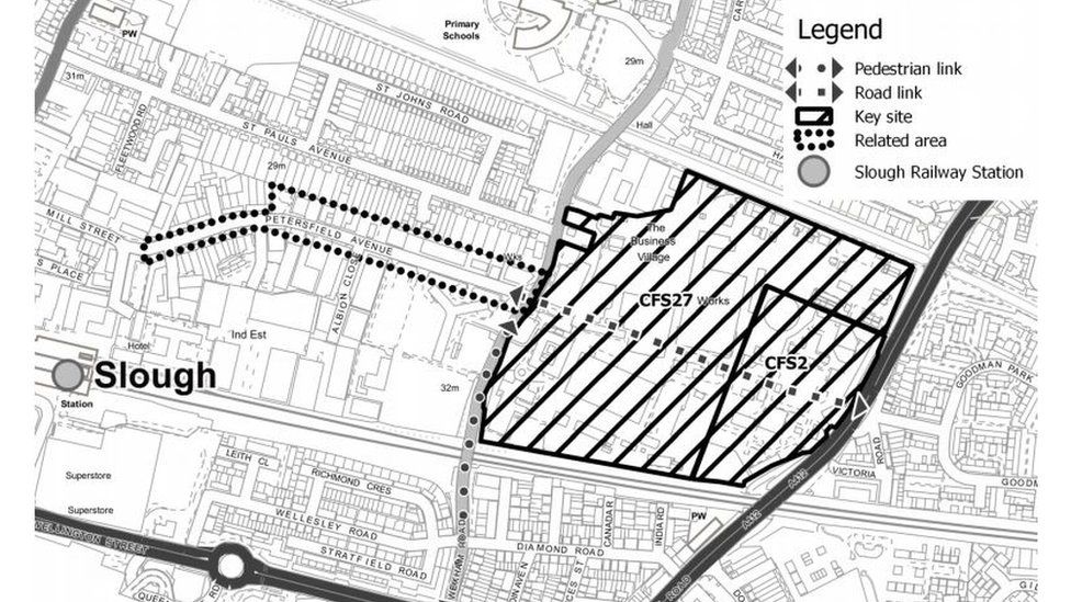 Hundreds of homes planned for Slough Horlicks site - BBC News