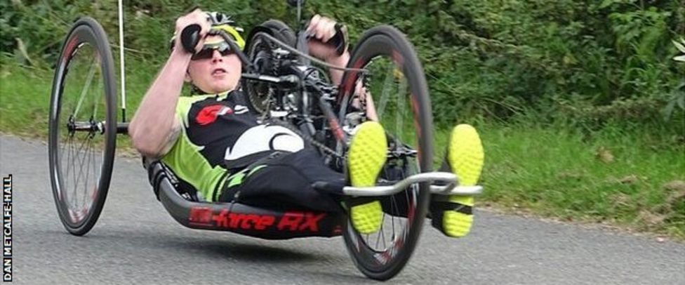Dan Metcalfe-Hall: Paralysis no barrier to handcyclist's dreams - BBC Sport