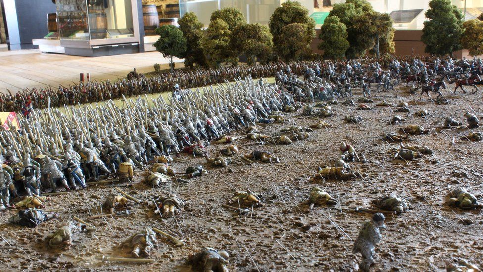 Agincourt Battle Recreated As Model By Nottingham Brothers Bbc News