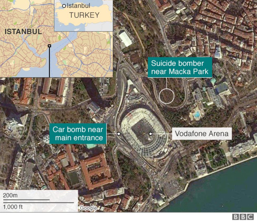 Istanbul stadium attacks: Kurdish TAK group claim attacks - BBC News