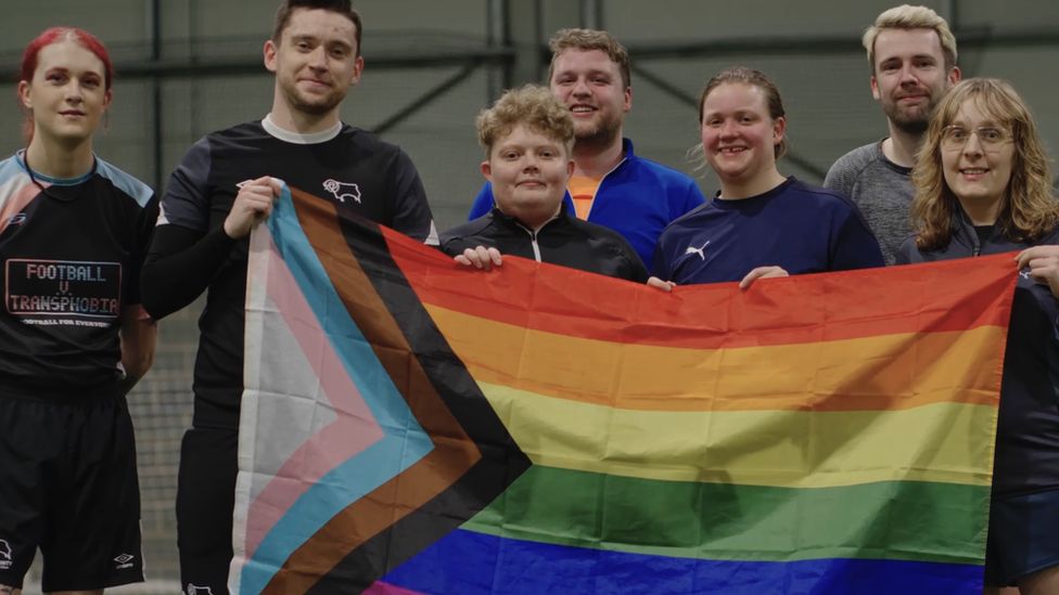 Pride Park Pride: Derby County LGBTQ+ football project launched - BBC News