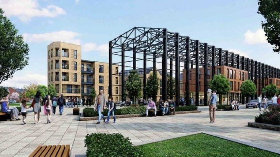 Hundreds of homes to be built on former MG Longbridge site - BBC News