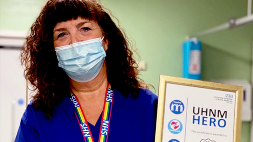 Staffordshire hospital worker thanked for spotting cancerous mole - BBC ...