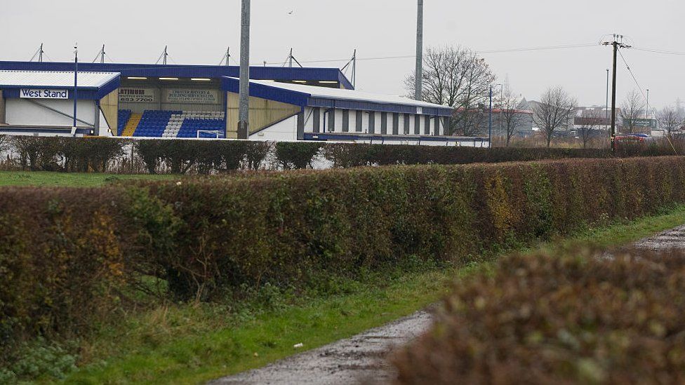 Boy, 9, hurt when flare set off by AFC Telford away fans - BBC News