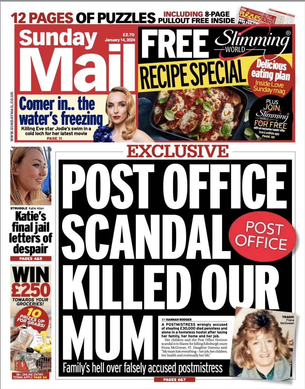 Scotland's papers: Post Office scandal and FM's brother-in-law arrested ...
