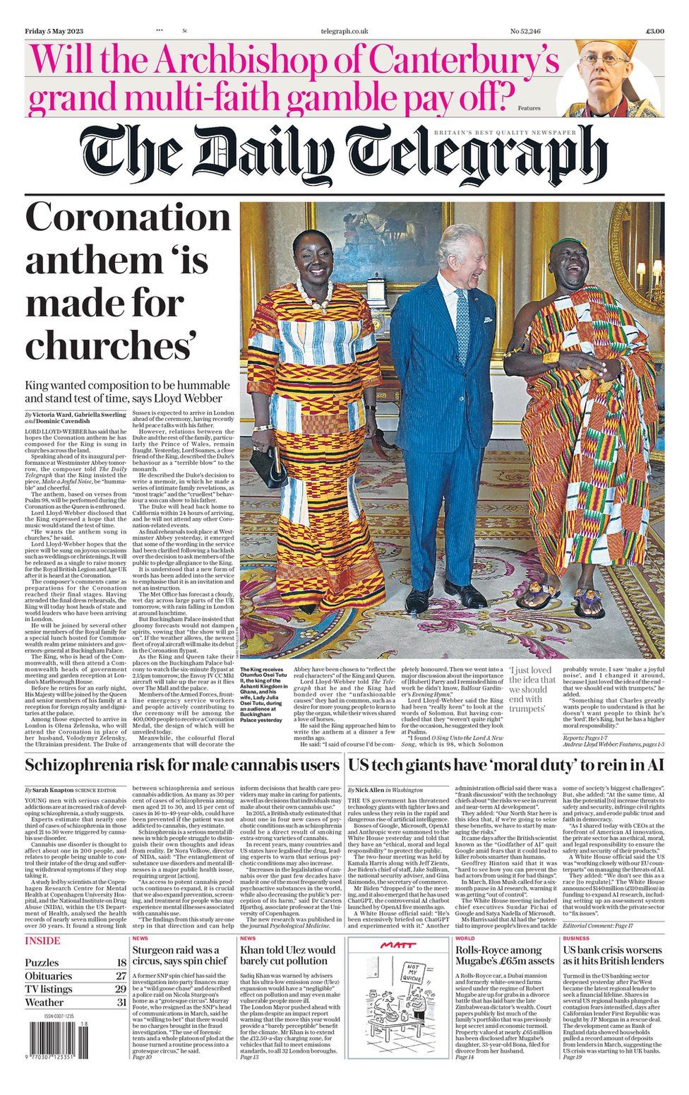 Scotland's papers: Universities blast fund cuts and Coronation cheers ...