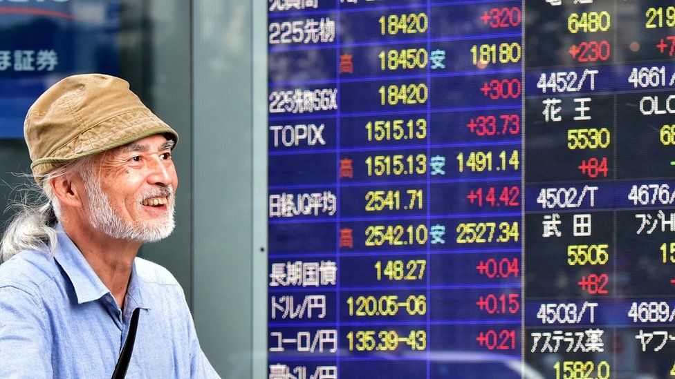 Japan's stocks trade sharply higher on Monday - BBC News