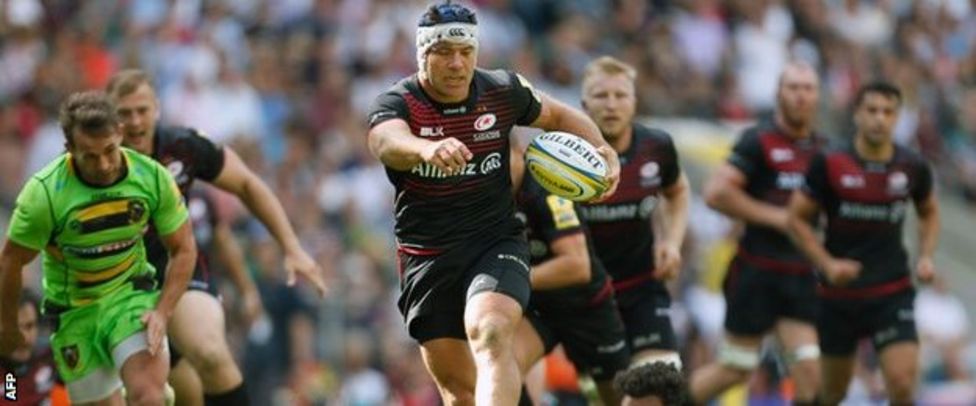 Premiership: Saracens 55-24 Northampton Saints - BBC Sport