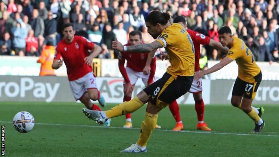 Wolves 1-0 Nottingham Forest: Ruben Neves scores penalty and Brennan ...