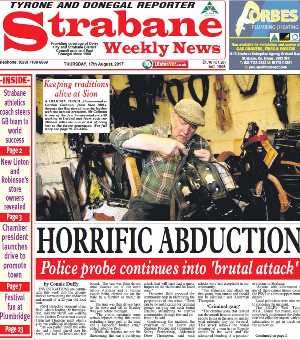 Weekly papers: Farewells to a legendary priest and name row - BBC News