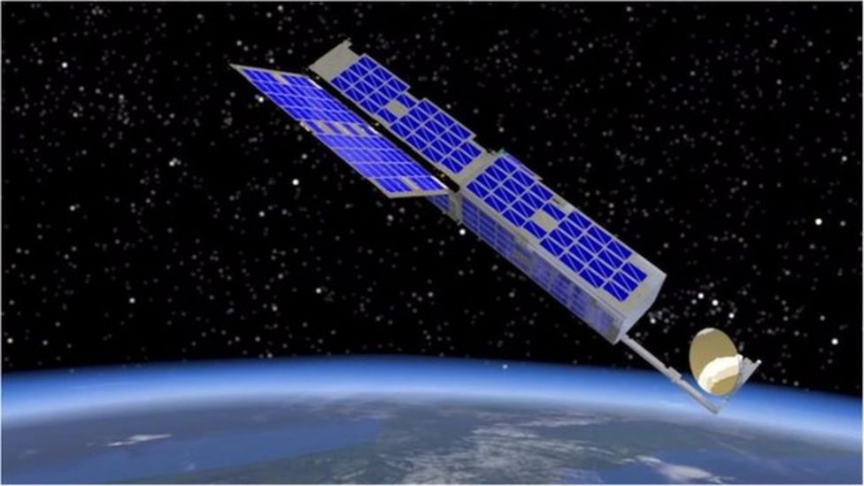 UK satellite 'sets sail' for return to Earth - BBC News