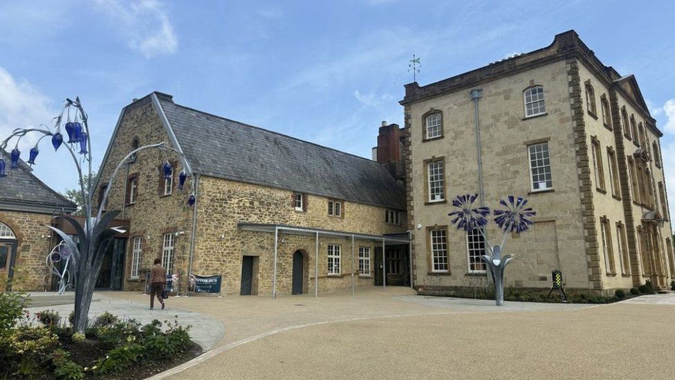 The Sherborne: Dorset mansion reopens as arts venue - BBC News